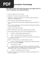 Key Journalism Terms Explained | PDF | Journalism | Newspapers
