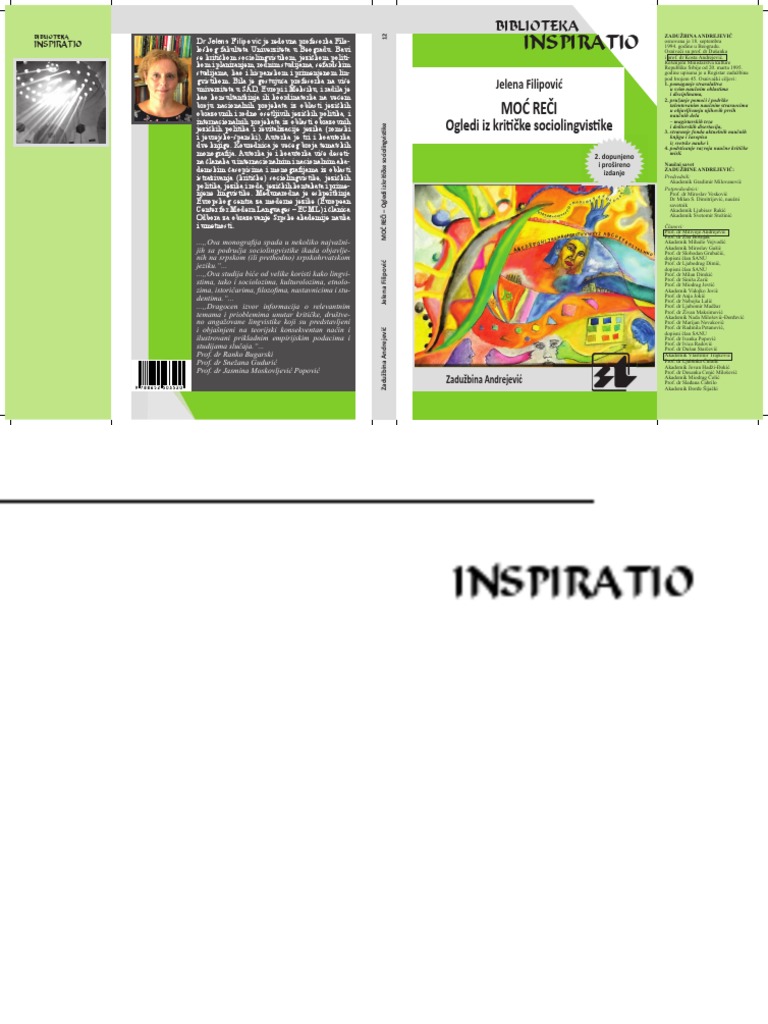 Obavezna Literatura - Filipovic - Moc Reci - 2. Izdanje | PDF