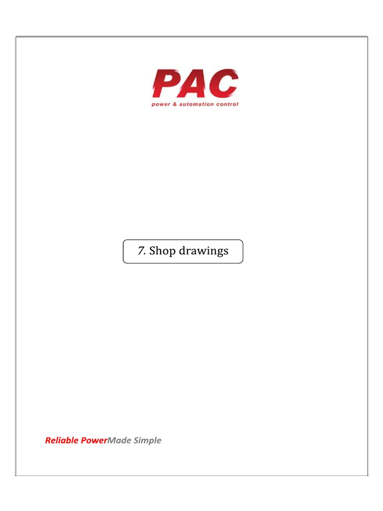 Shop Drawings - Capacitor Bank - PAC | PDF