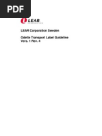 Volvo Odette Transport Label Guide | PDF | Barcode | Packaging And Labeling
