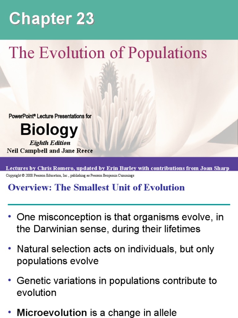 23 The Evolution of Populations | PDF | Mutation | Natural Selection