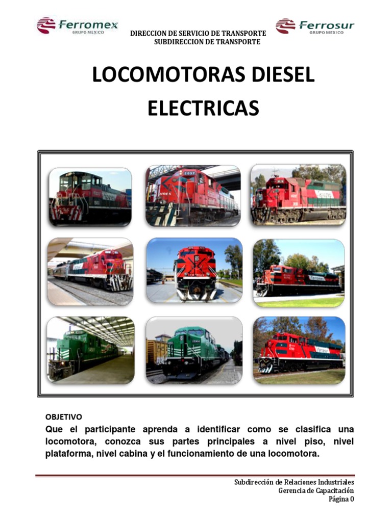 Clasificación y Partes de Locomotoras Diesel | PDF | Locomotoras ...