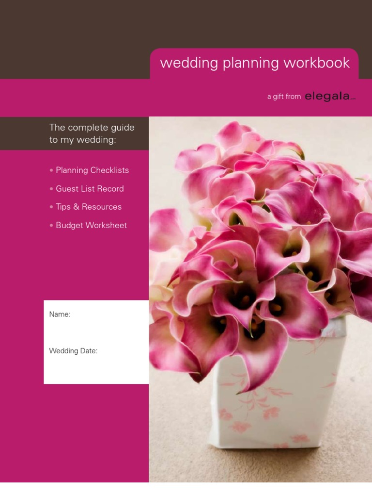 Wedding Planning Workbook: The Complete Guide To My Wedding | PDF ...