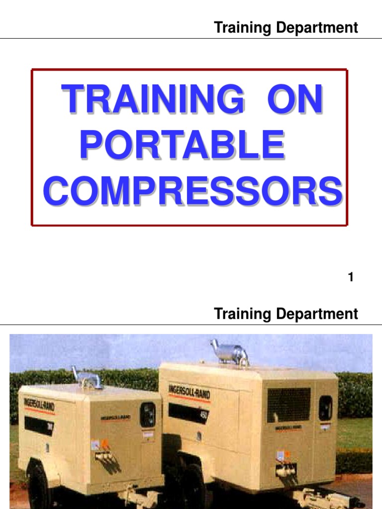 Training Course On Portable Compressors | PDF | Valve | Internal ...