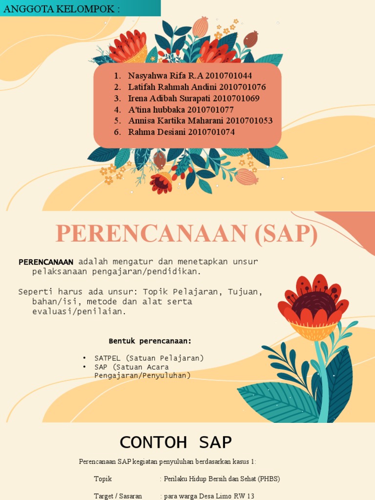 Promkes Perencanaan SAP KLP 4 | PDF