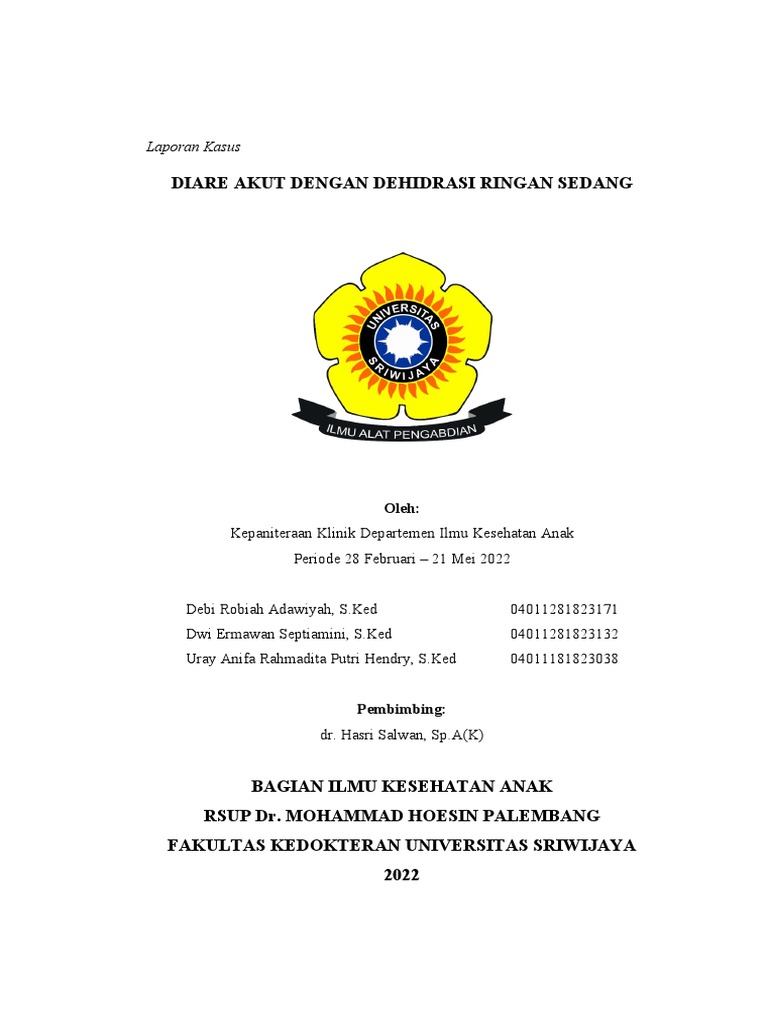 Terapi Dehidrasi pada Diare Akut | PDF