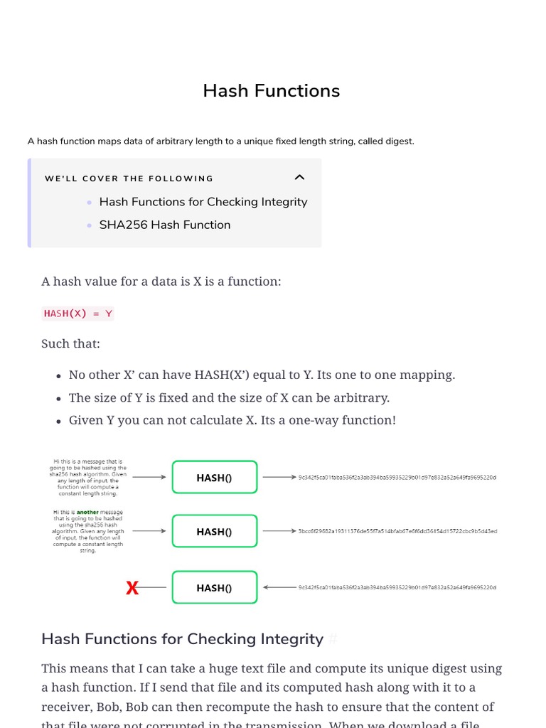 9 Hash Functions | PDF