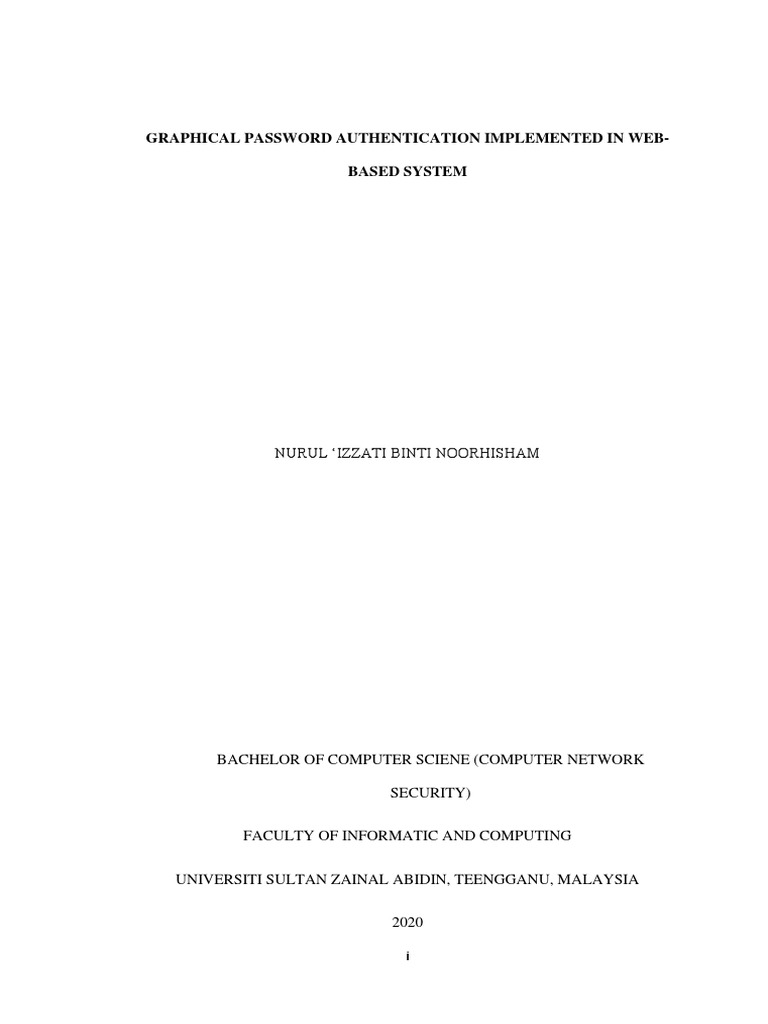 Graphical Password Authentication Implemented in Web-Based System | Download Free PDF | Password ...