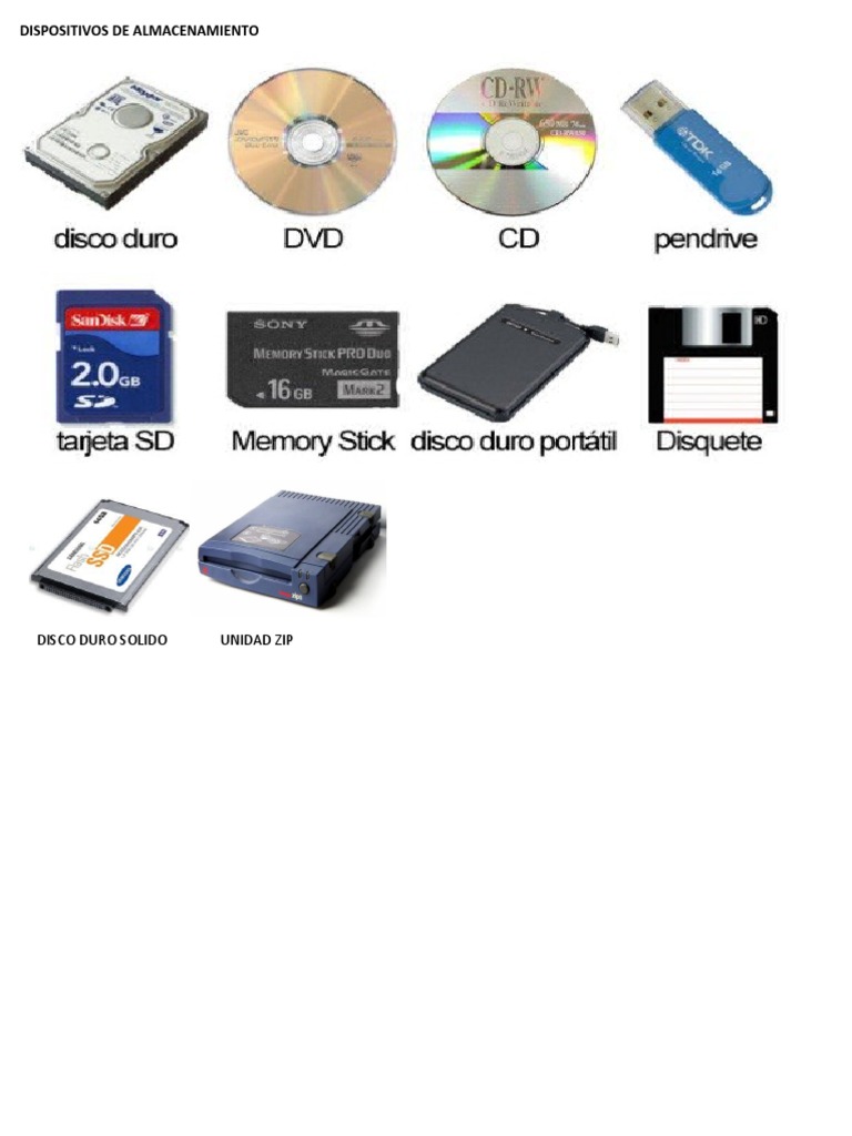Guía de Dispositivos de Almacenamiento | PDF