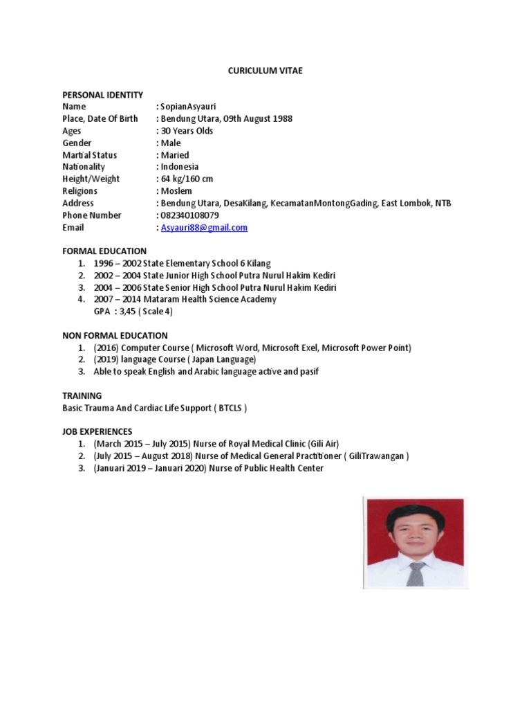 Sopian Asyauri's Professional CV | PDF