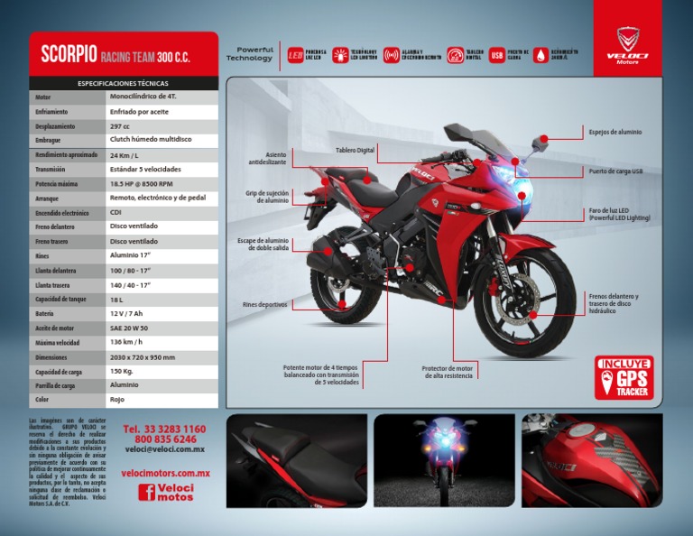 Ficha Tecnica Scorpio Racing Team | PDF | Diodo emisor de luz ...