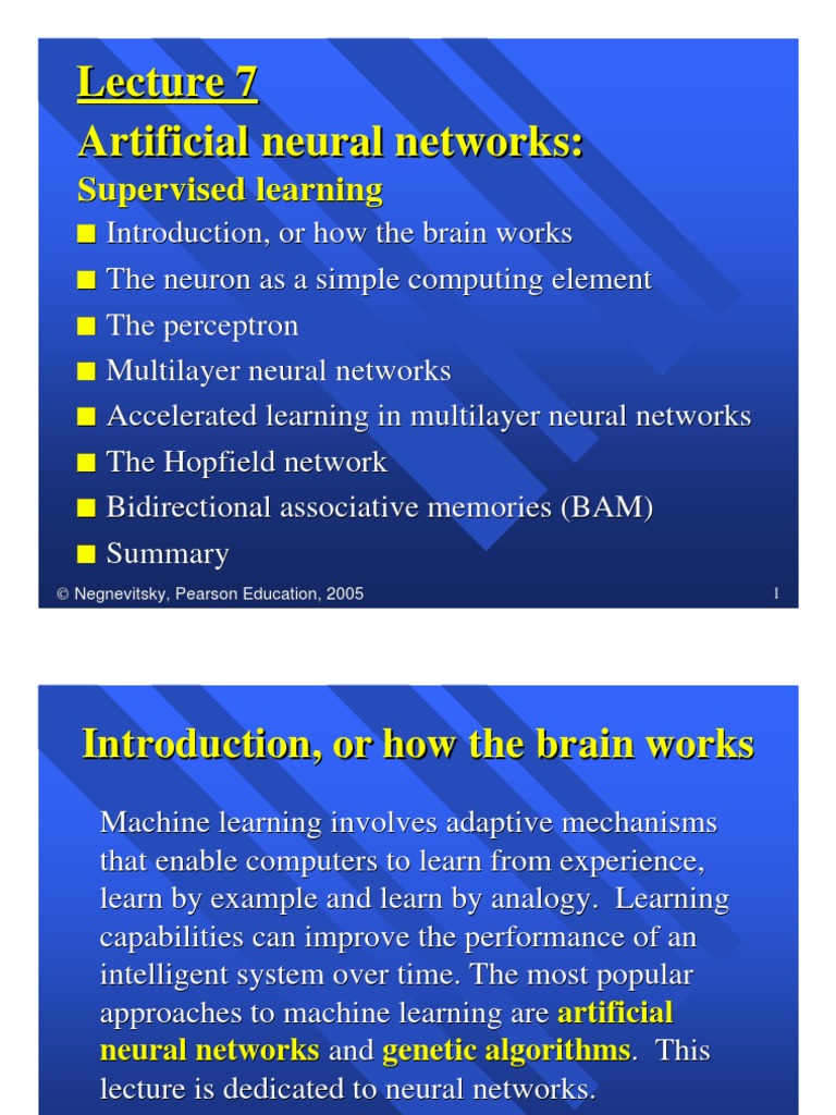 Chapter 3 - Neural Network | PDF | Artificial Neural Network | Brain