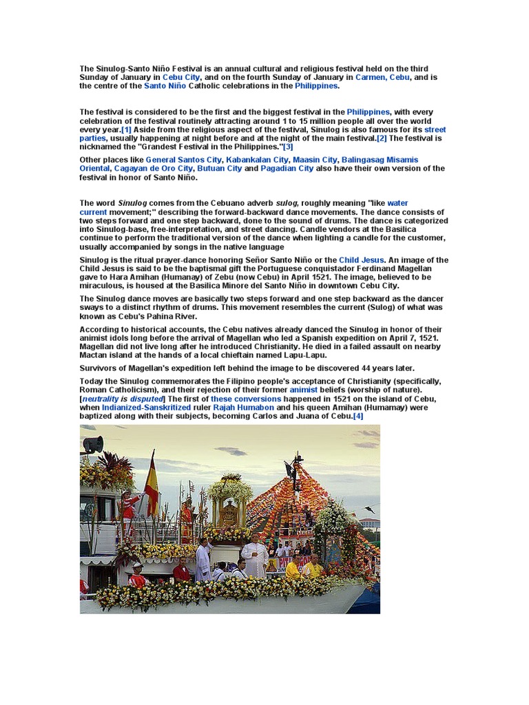 The Sinulog | PDF | Cebu | Philippines