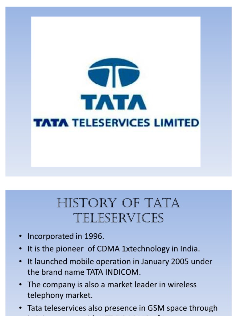 TATA | PDF | Mobile Technology | Mobile Telecommunications