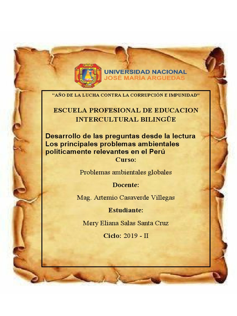 Trabajo 4 Salas Mery | PDF | Entorno natural | Agua