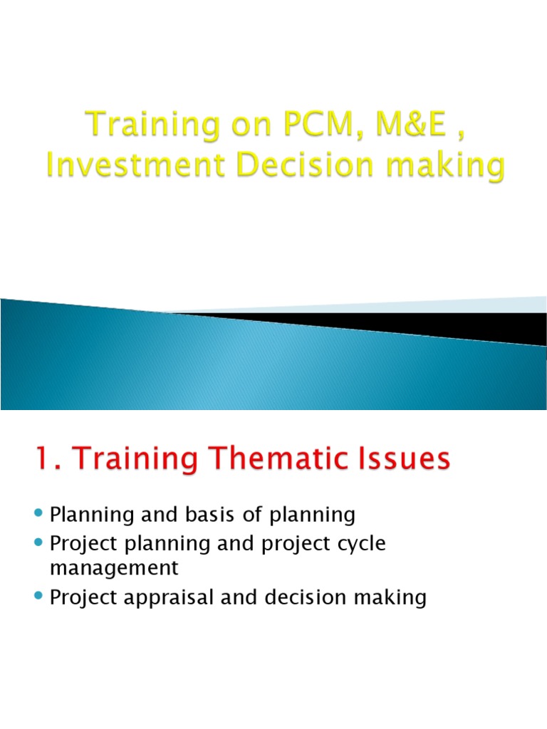 Project Planning and Management Training | PDF