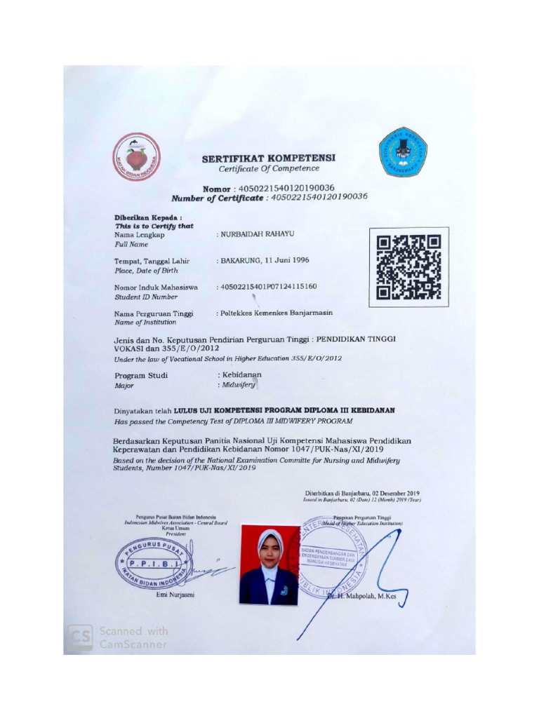 Surat Kompetensi Ayu PDF | PDF