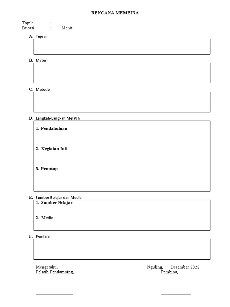 Rencana Membina KMD | PDF