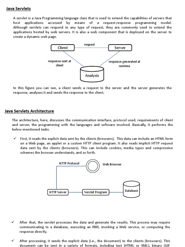 Servlet | PDF | Networking | Internet & Web Servlet | PDF | Networking | Internet & Web