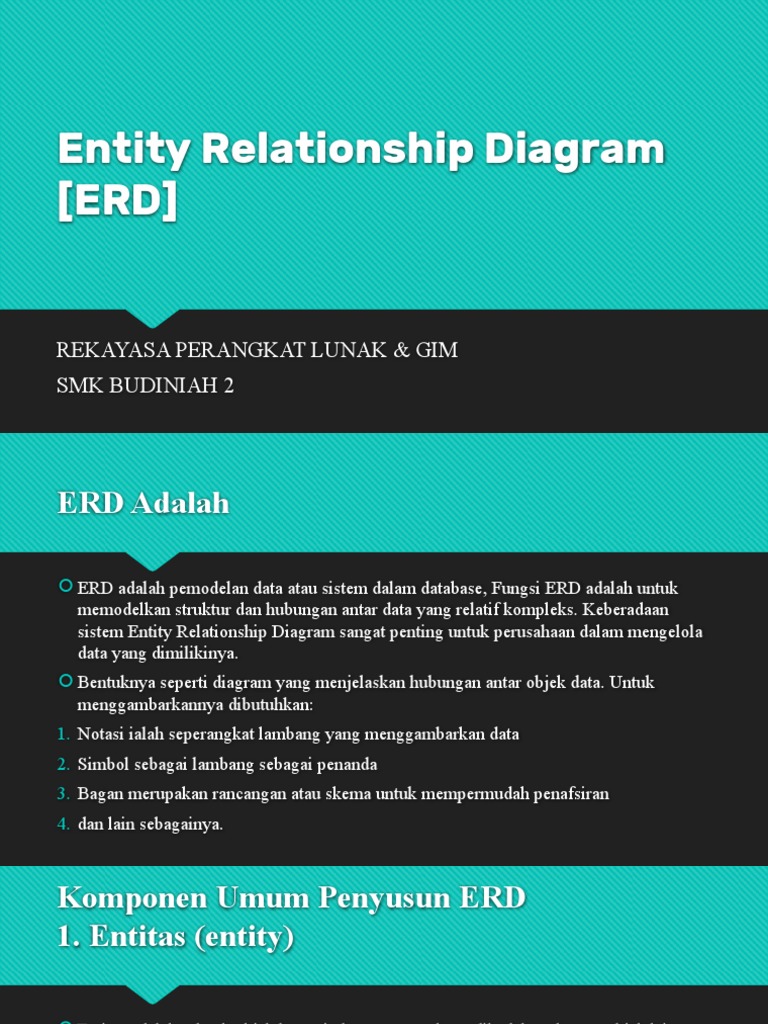 Entity Relationship Diagram (ERD) | PDF
