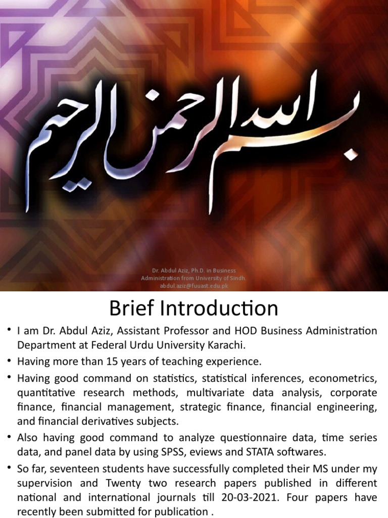 1-Handout One-An Overview of Descriptive Statistics-Chapter 1&2 | PDF | Statistical Theory ...