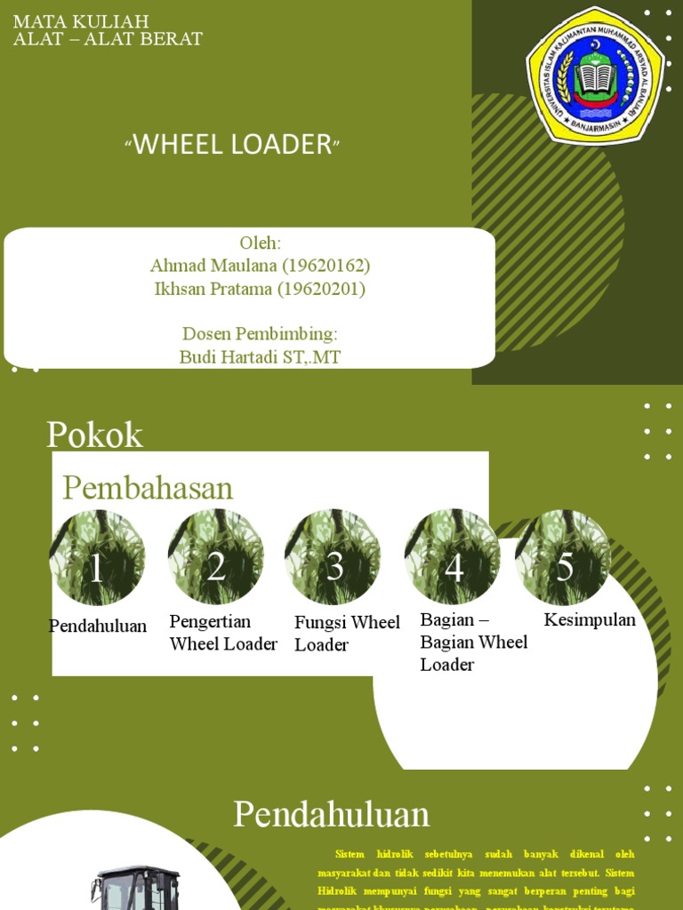 Bagian-Bagian Wheel Loader | PDF