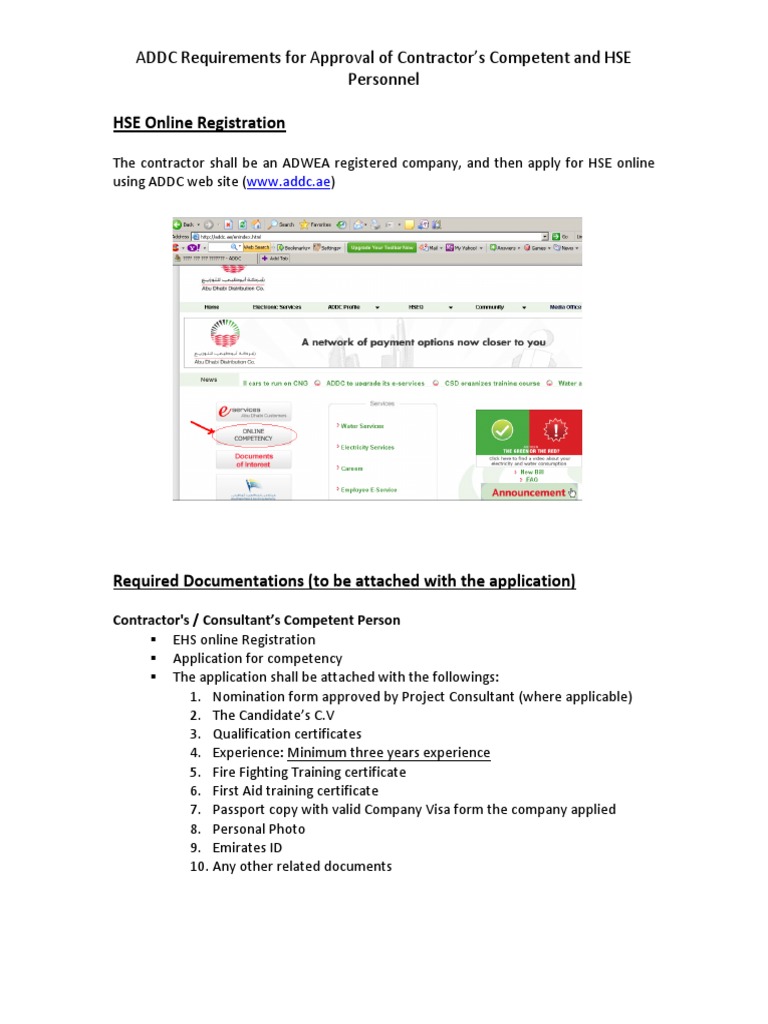 ADDC Requirements of HV Contractor Registration | PDF | Travel Visa ...