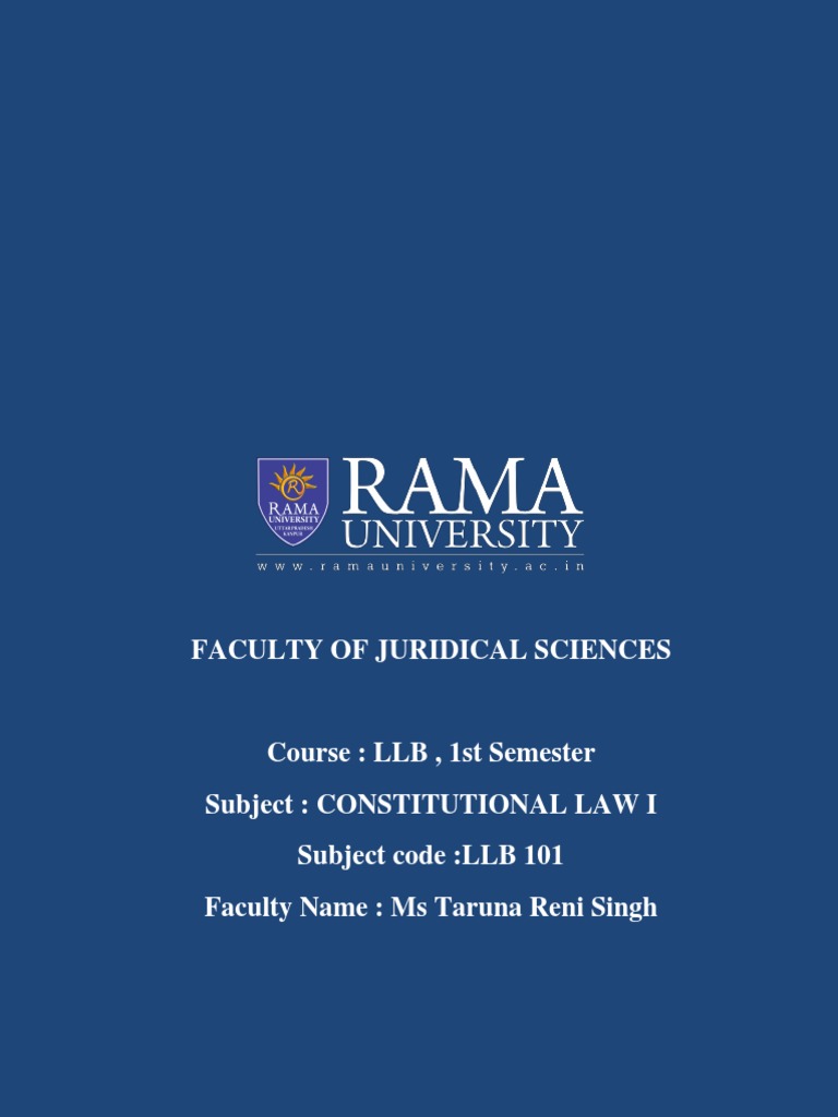 Constitutional Law 1 | PDF