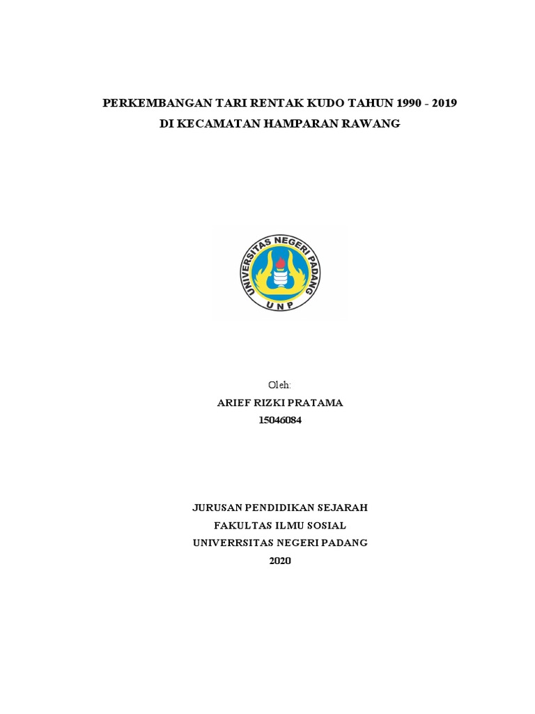 Perkembangan Tari Rentak Kudo 1990-2019 | PDF