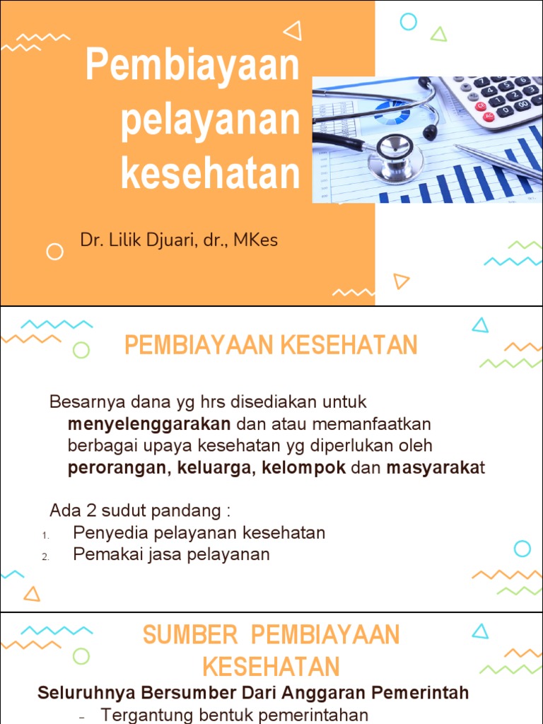 Pembiayaan Pelayanan Kesehatan | PDF