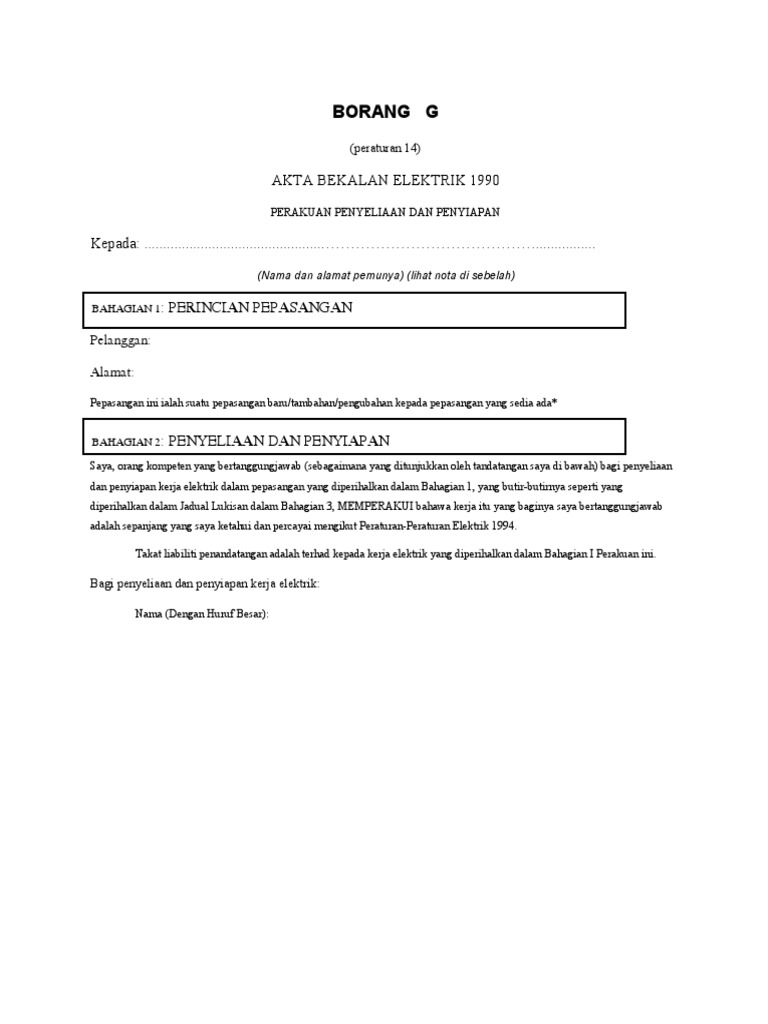 Borang G Pdf