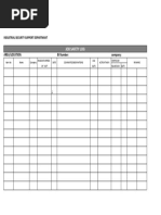 Confined Space Entry Log Form | PDF