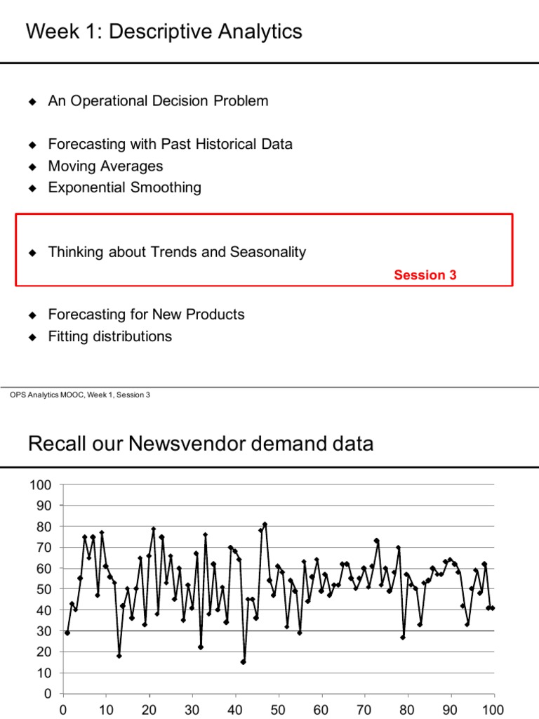 WBS-2-Operations Analytics-W1S3-Trends-Seasonality | PDF | Forecasting ...