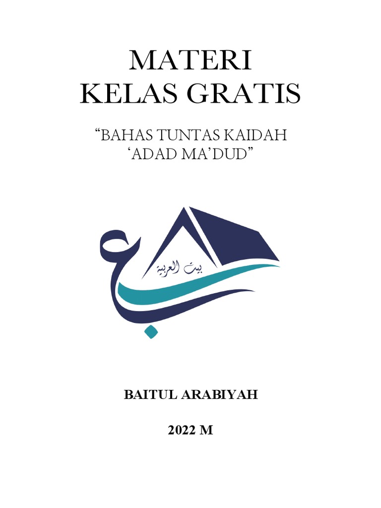 Materi Adad Madud - Baitul Arabiyah | PDF