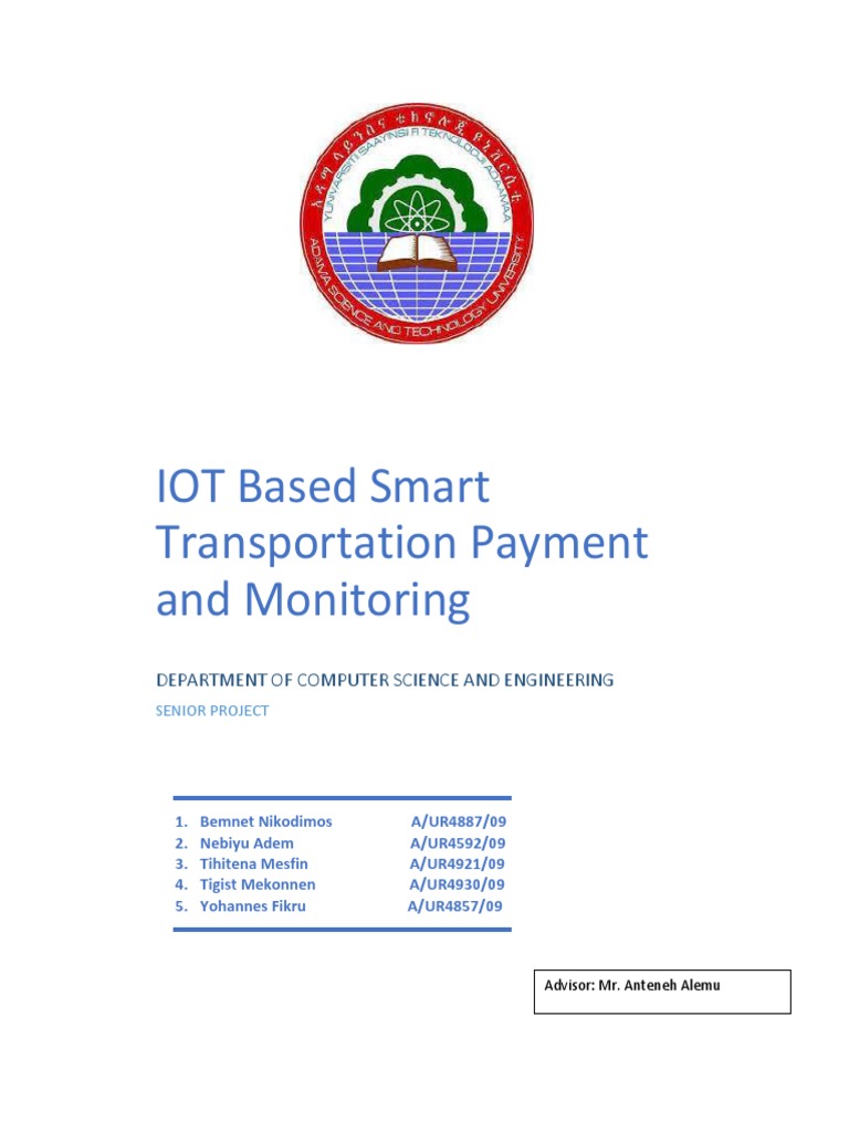 IOT Based Smart Transport Payment and Monitoriring Documentation | PDF ...