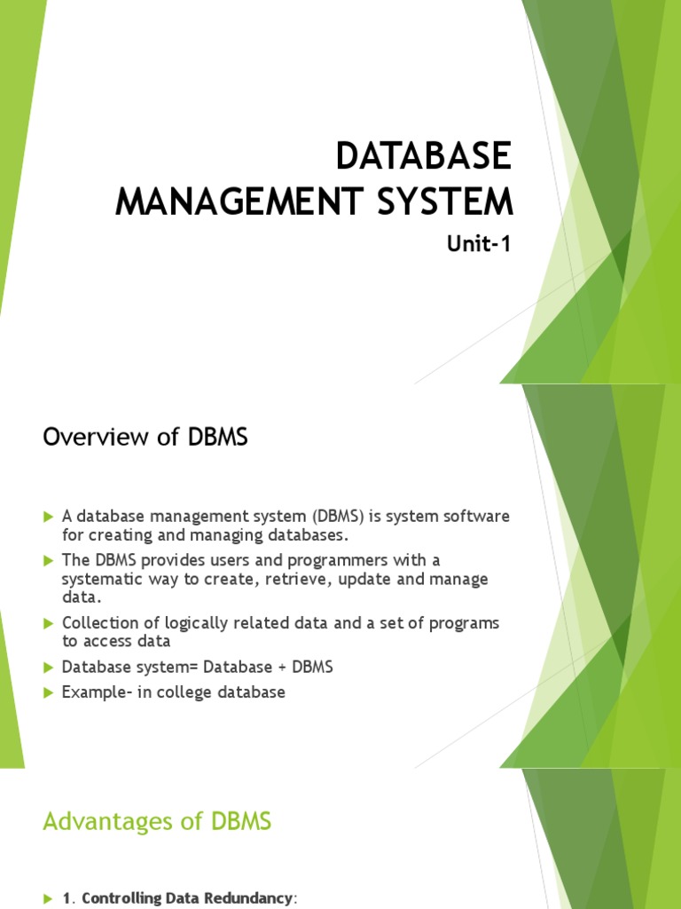 Dbms 1 Pdf Databases Database Transaction