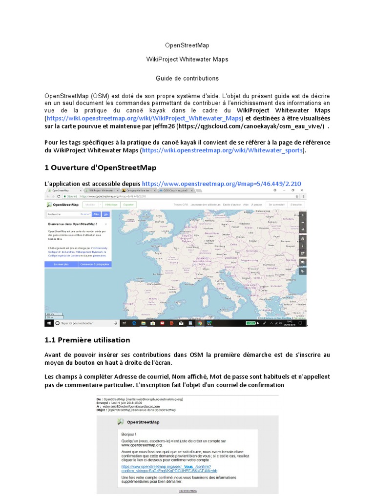 Guide Contributions Canoe Kayak OpenStreetMap 1.03 | PDF | Système de positionnement global ...