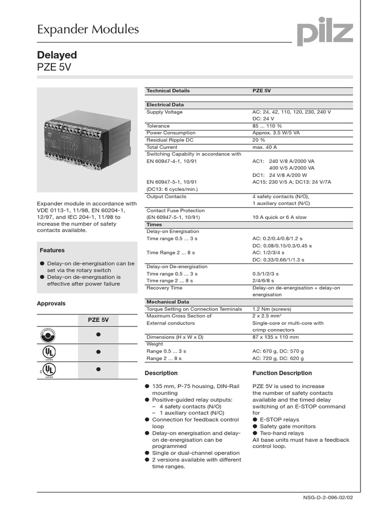 Expander Modules: Pze 5V | PDF | Relay | Alternating Current