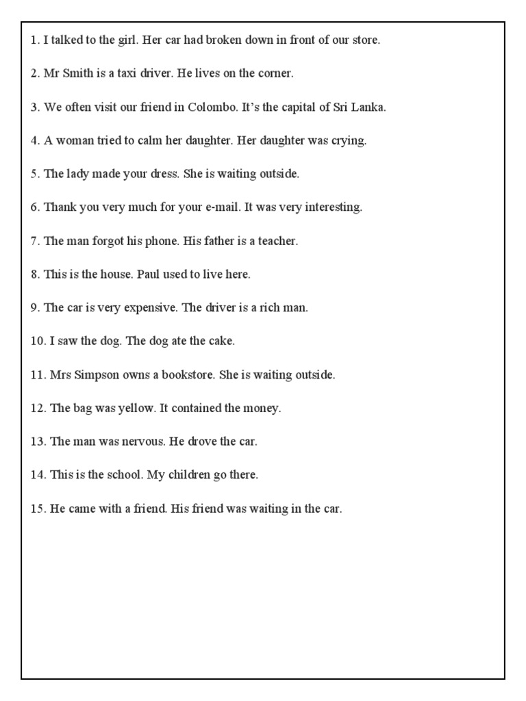 Relative Clauses | PDF