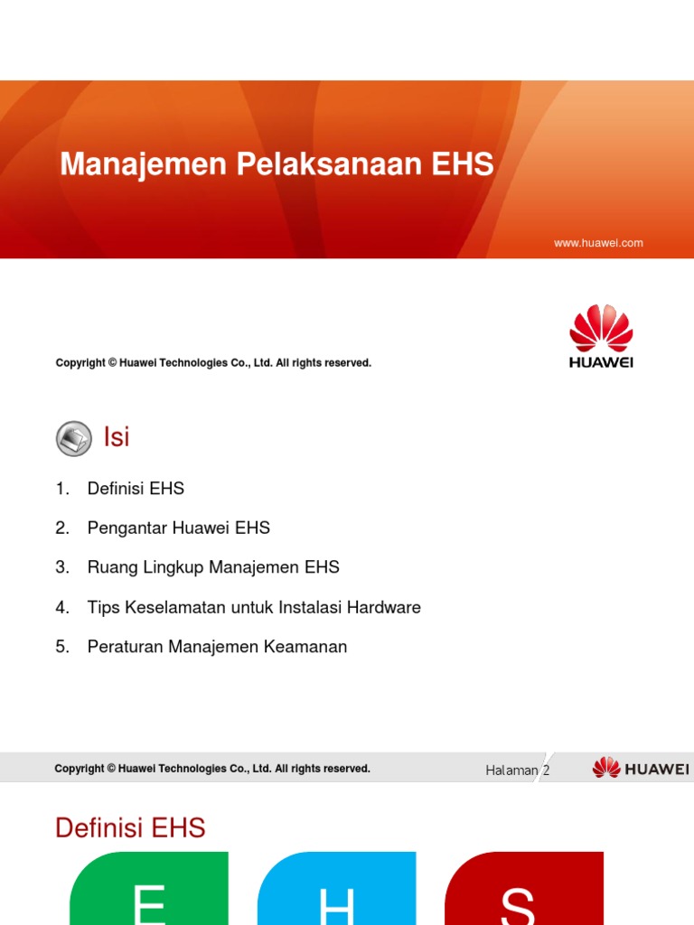 Manajemen Pelaksanaan EHS | PDF