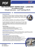 Drilling Rigs Inspection Checklist | PDF | Drilling Rig | Personal Protective Equipment