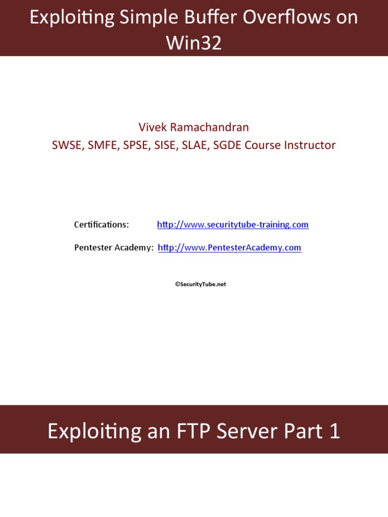 026 Exploiting Ftp Server Part 1 Pdf