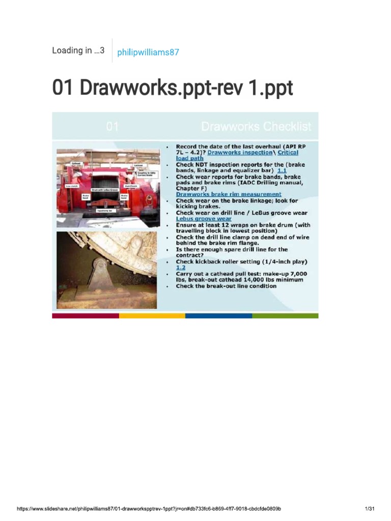Drawwork Check | PDF