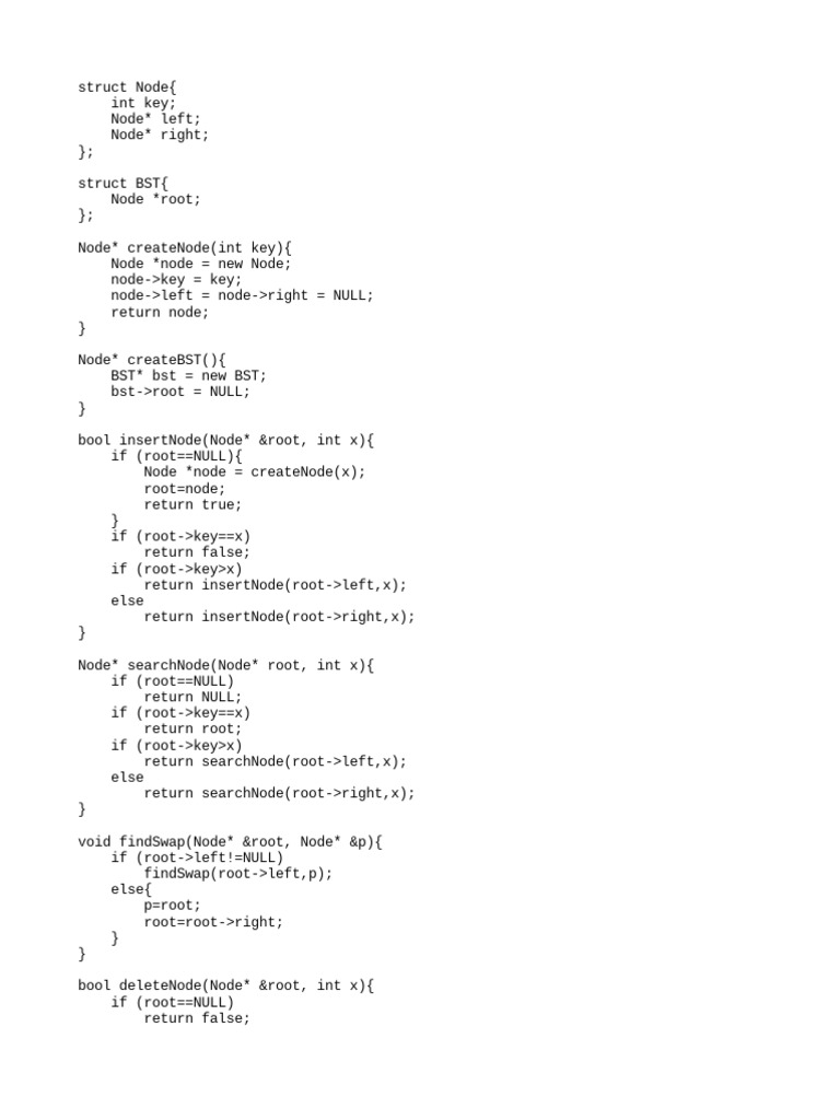 BST | Download Free PDF | Computer Programming | Software Engineering BST | Download Free PDF | Computer Programming | Software Engineering