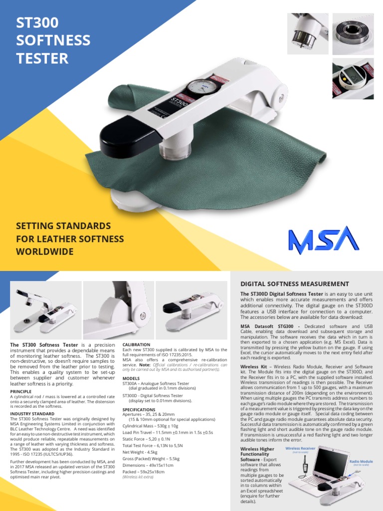 Setting Standards for Leather Softness Worldwide: Introducing the ST300 ...