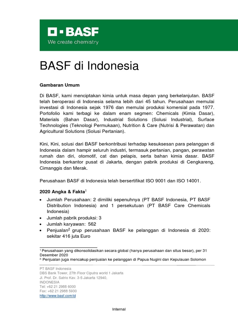 BASFts in Indonesia Backgrounder-202 | PDF