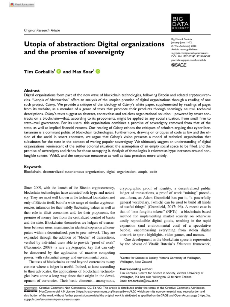 Utopia Blockchain | PDF