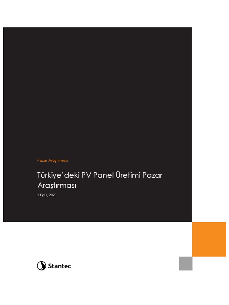 Turkiye Solar Panel Uretim Pazar Araştırması | PDF