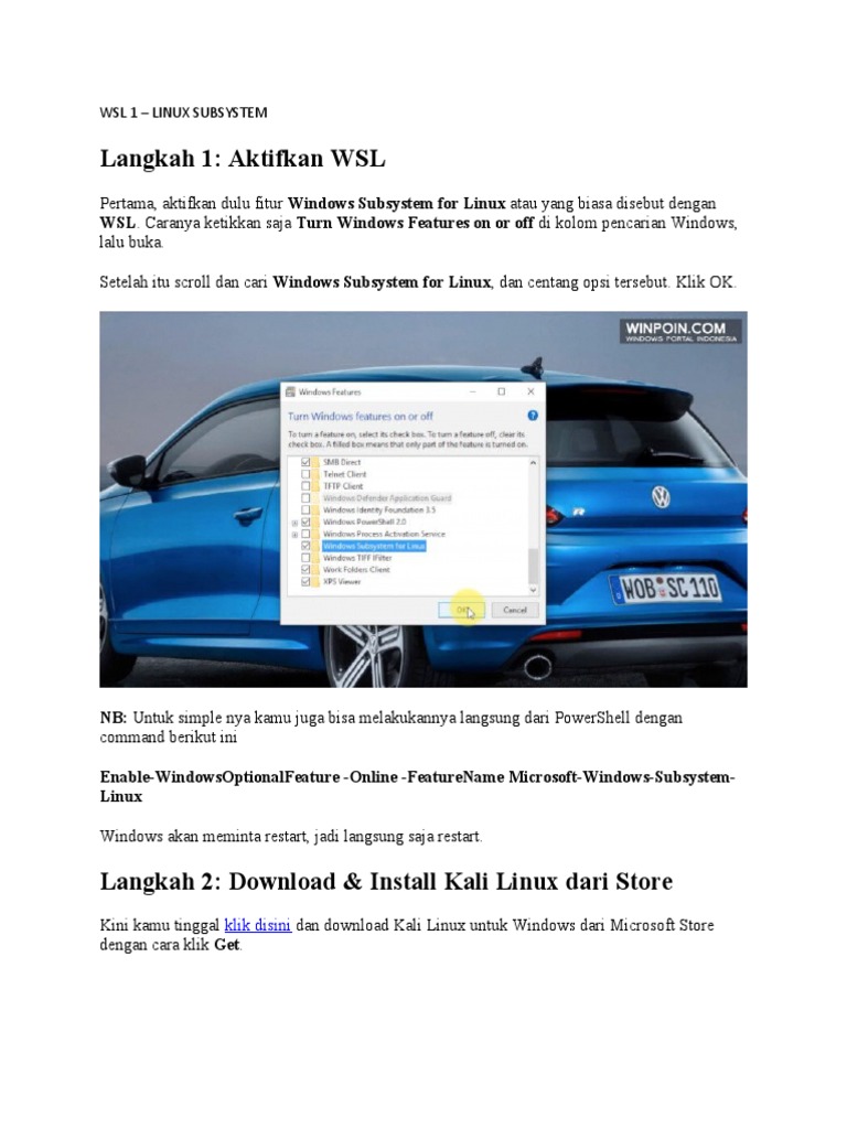 Subsystem - WSL | PDF