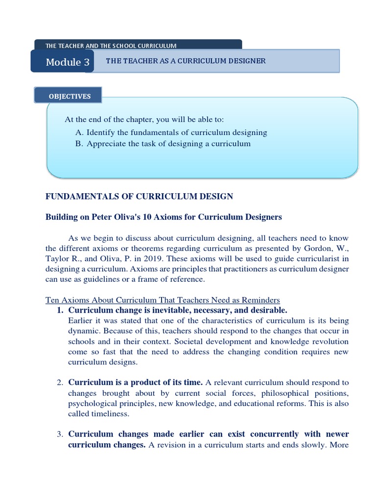 Module 3 | PDF | Educational Assessment | Curriculum
